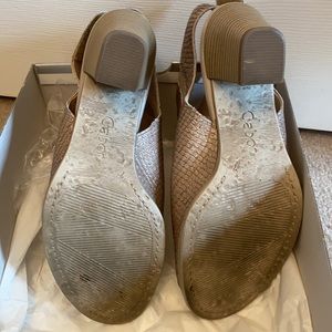 Gabor | Shoes | Size 7 Gabor Silvergray 3 Heel Bootie Sandal | Poshmark